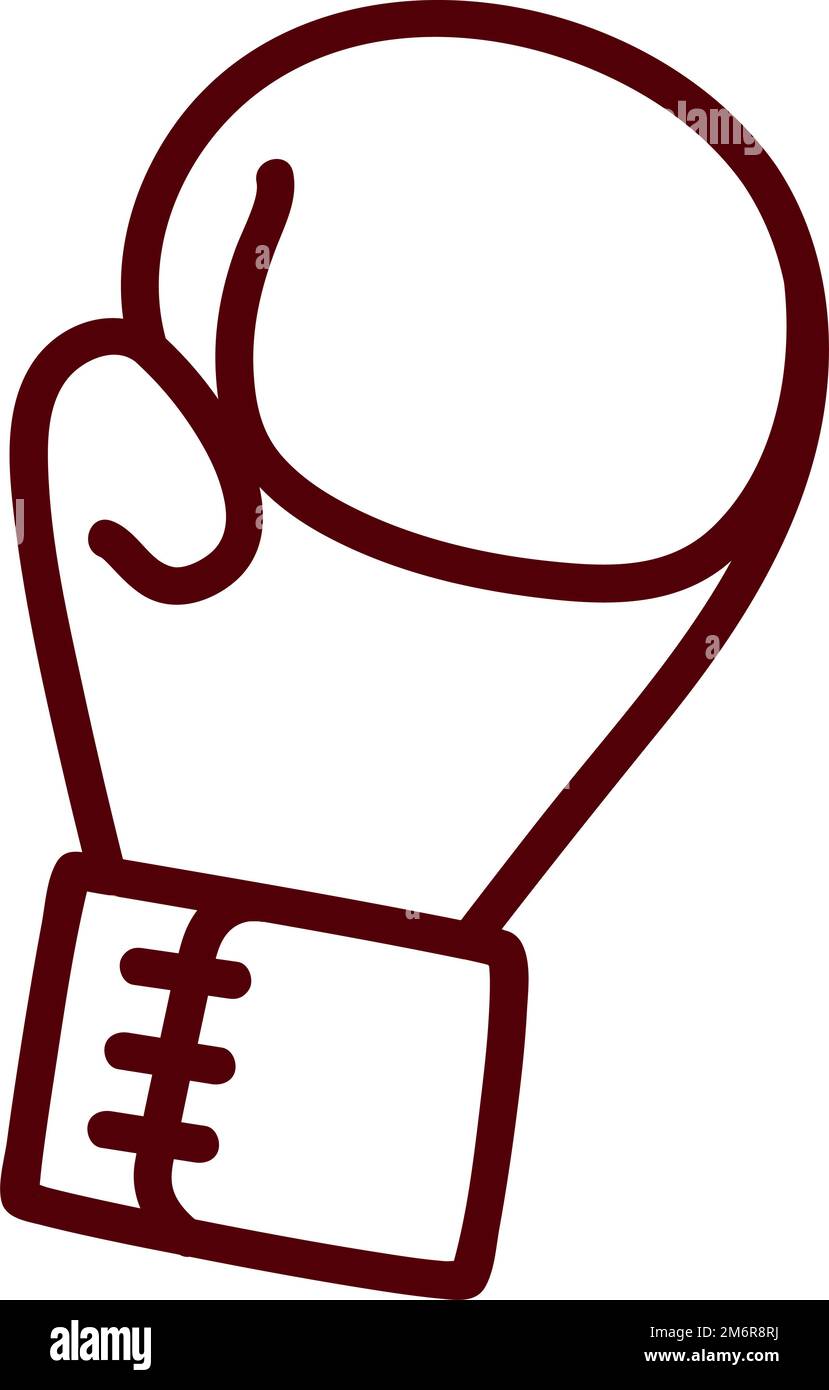 Boxing Glove Silhouette Vector