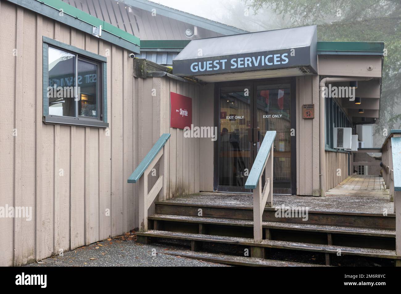 Vancouver, Canada - December 16,2022: View of Guest Services Building ...