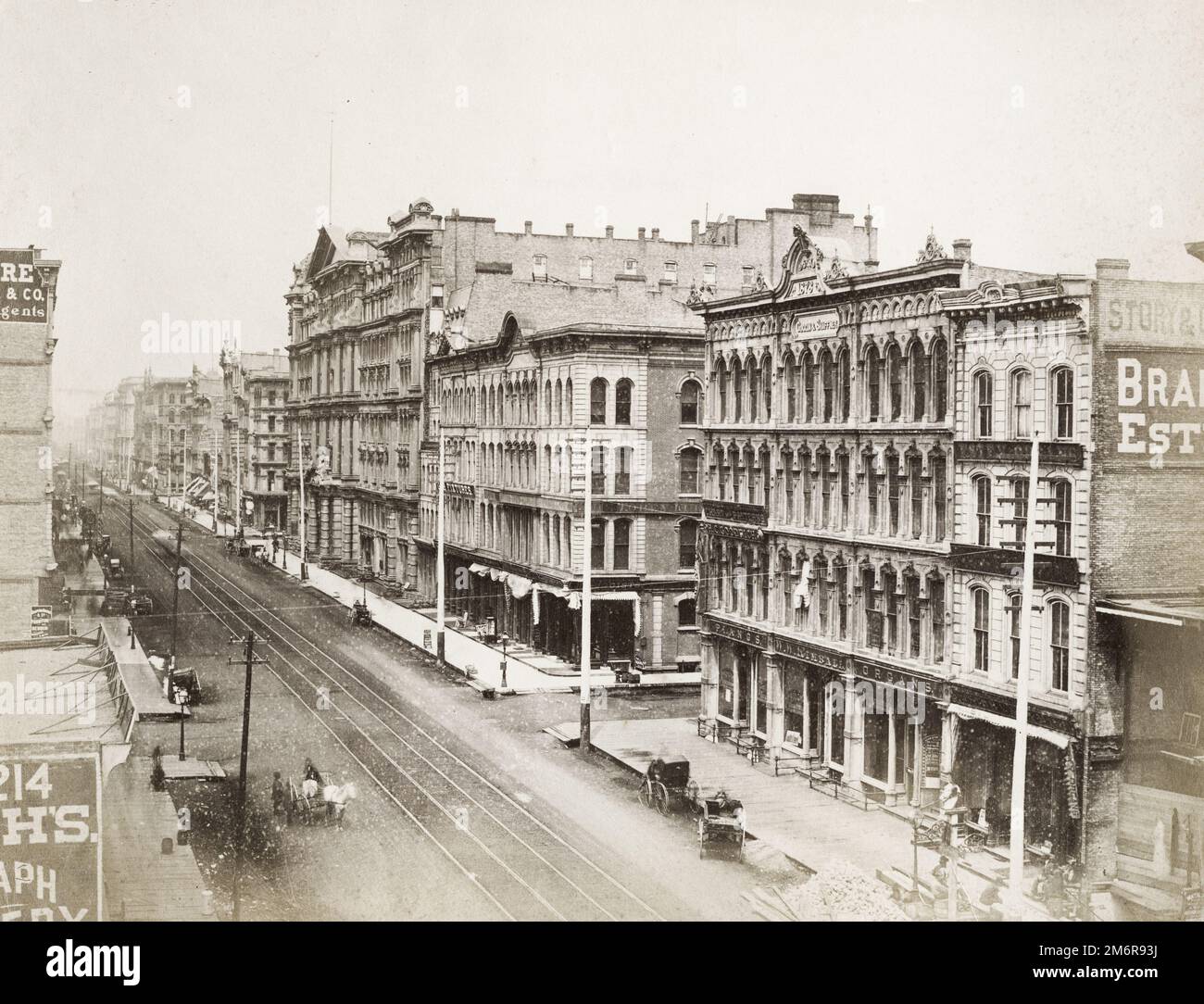 Chicago street scene early 19th century hi-res stock photography and ...