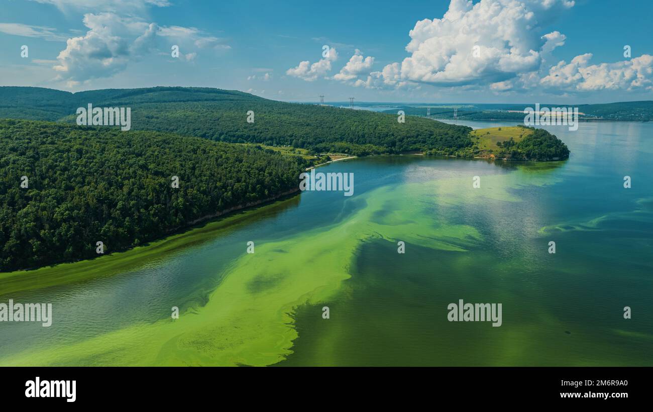 Travel to Russia, the Volga River, Central Russia, Samara Luka. Summer ...