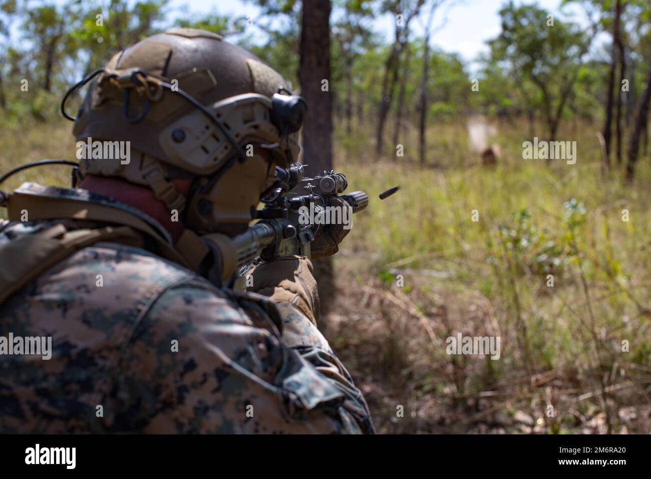 U.S. Marine Corps Lance Cpl. Zack Ackerman, a machine gunner with ...