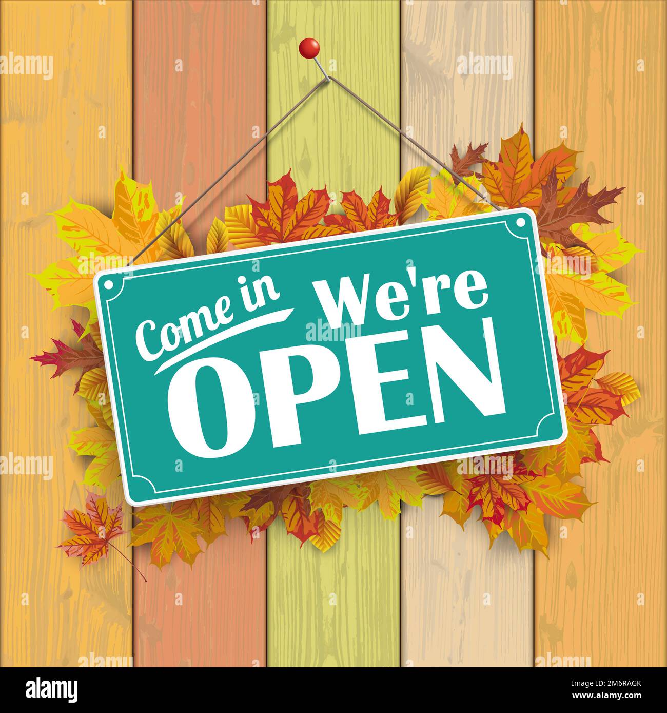 Wooden open sign hi-res stock photography and images - Alamy