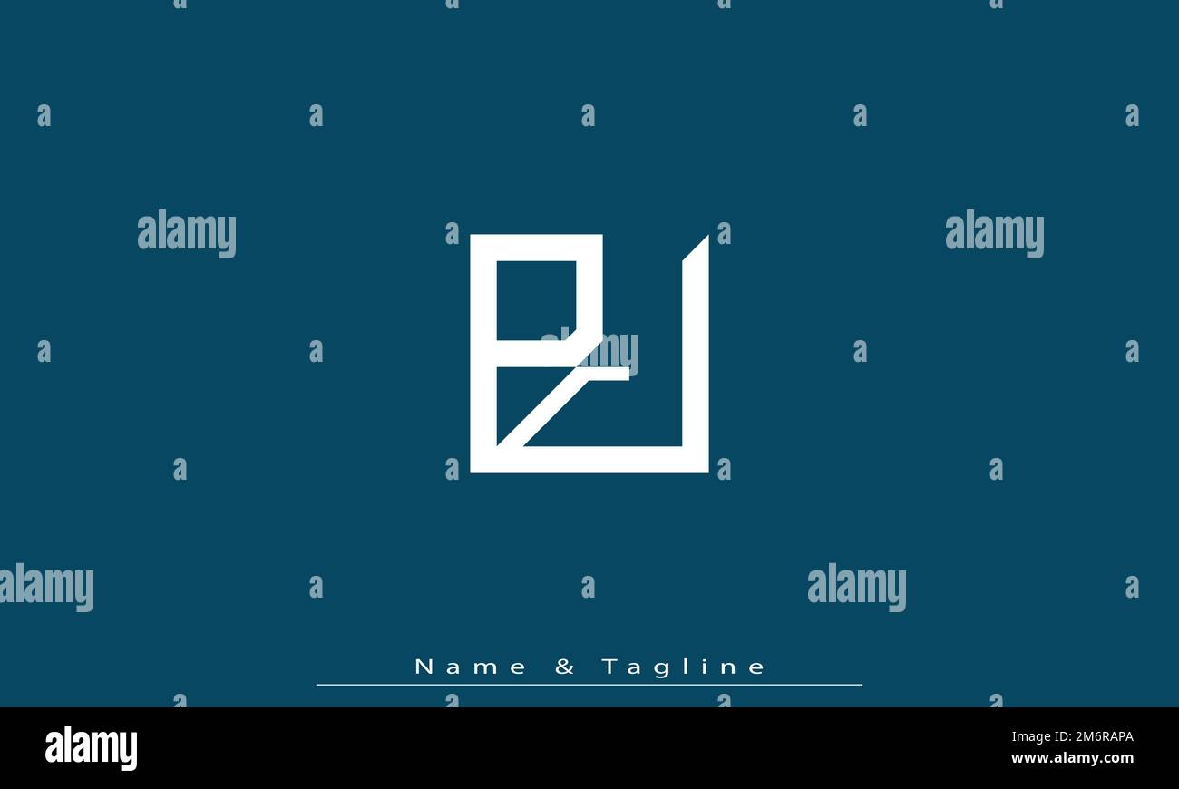 Pj initials logo hi-res stock photography and images - Alamy