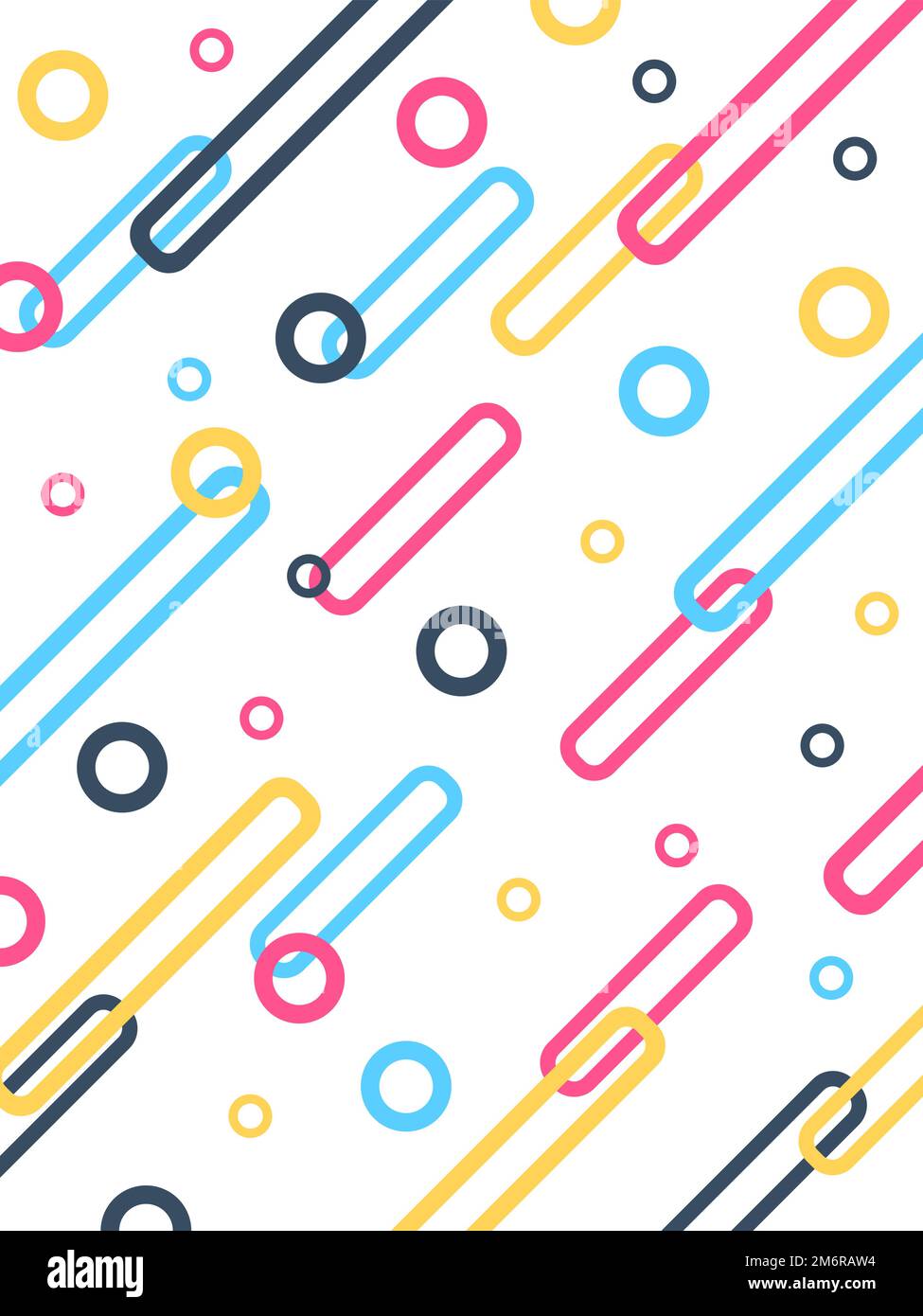 Set of memphis design elements isolated on a white background. Pattern from geometric shapes in ...