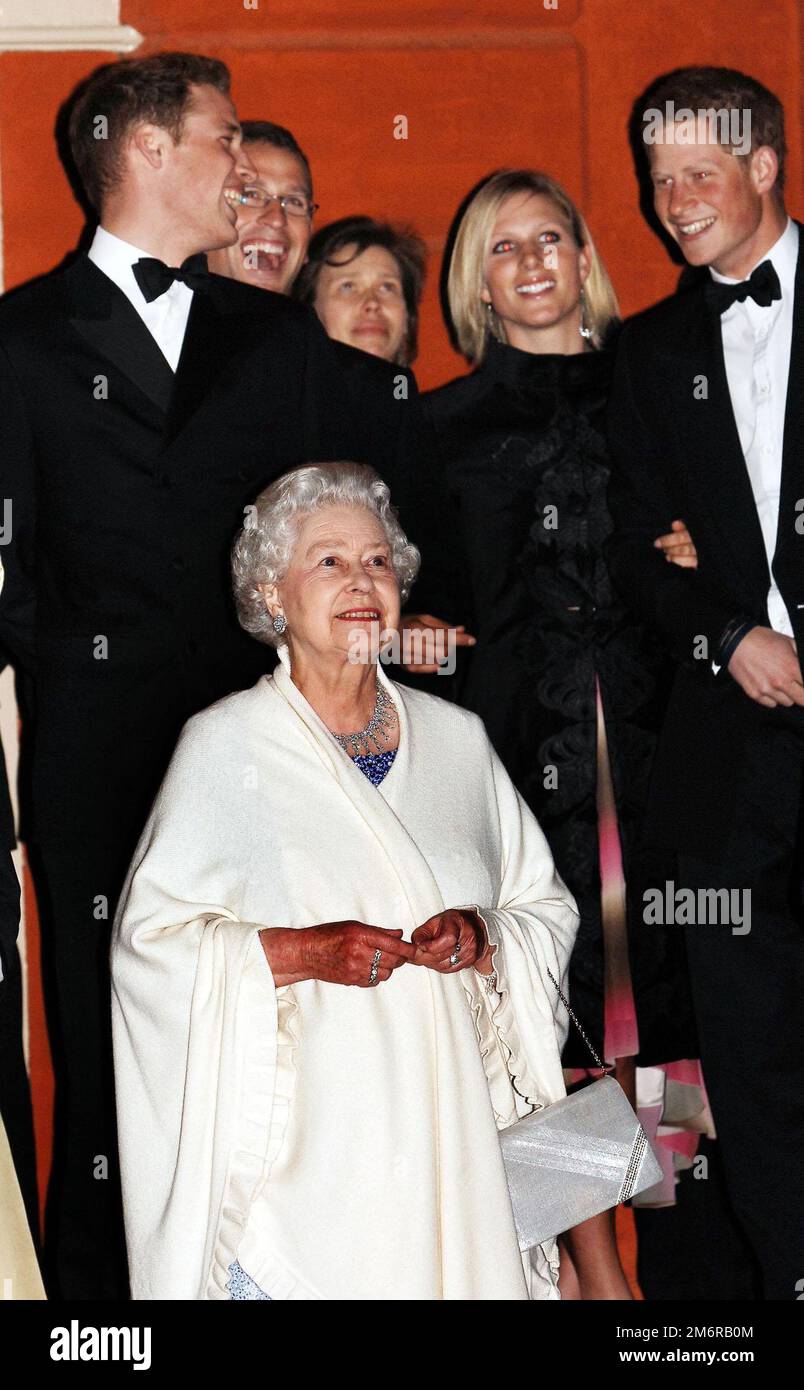 File photo dated 21/04/06 of the late Queen Elizabeth II watching a ...