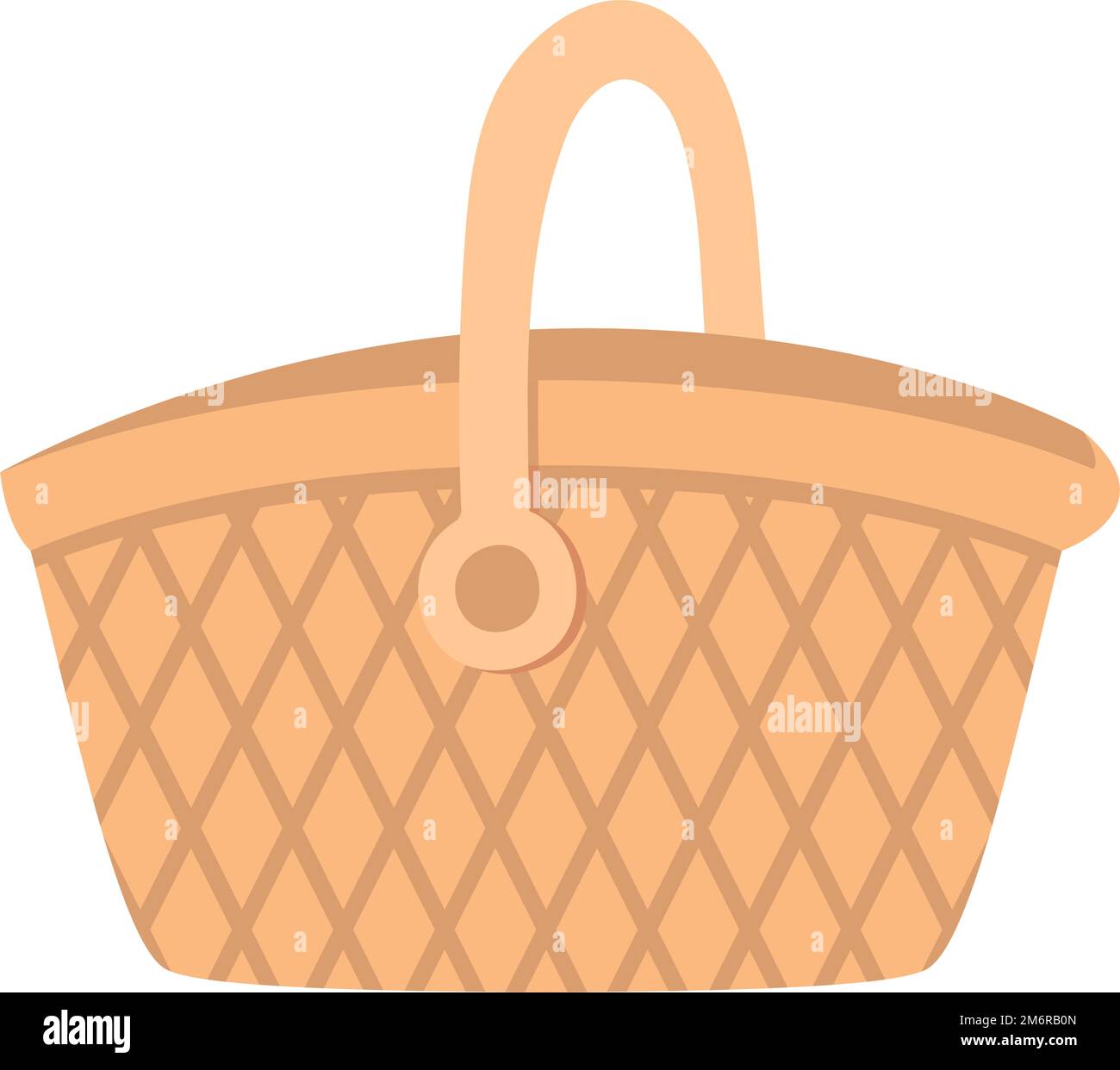 Wicker hamper basket Stock Vector Images - Alamy