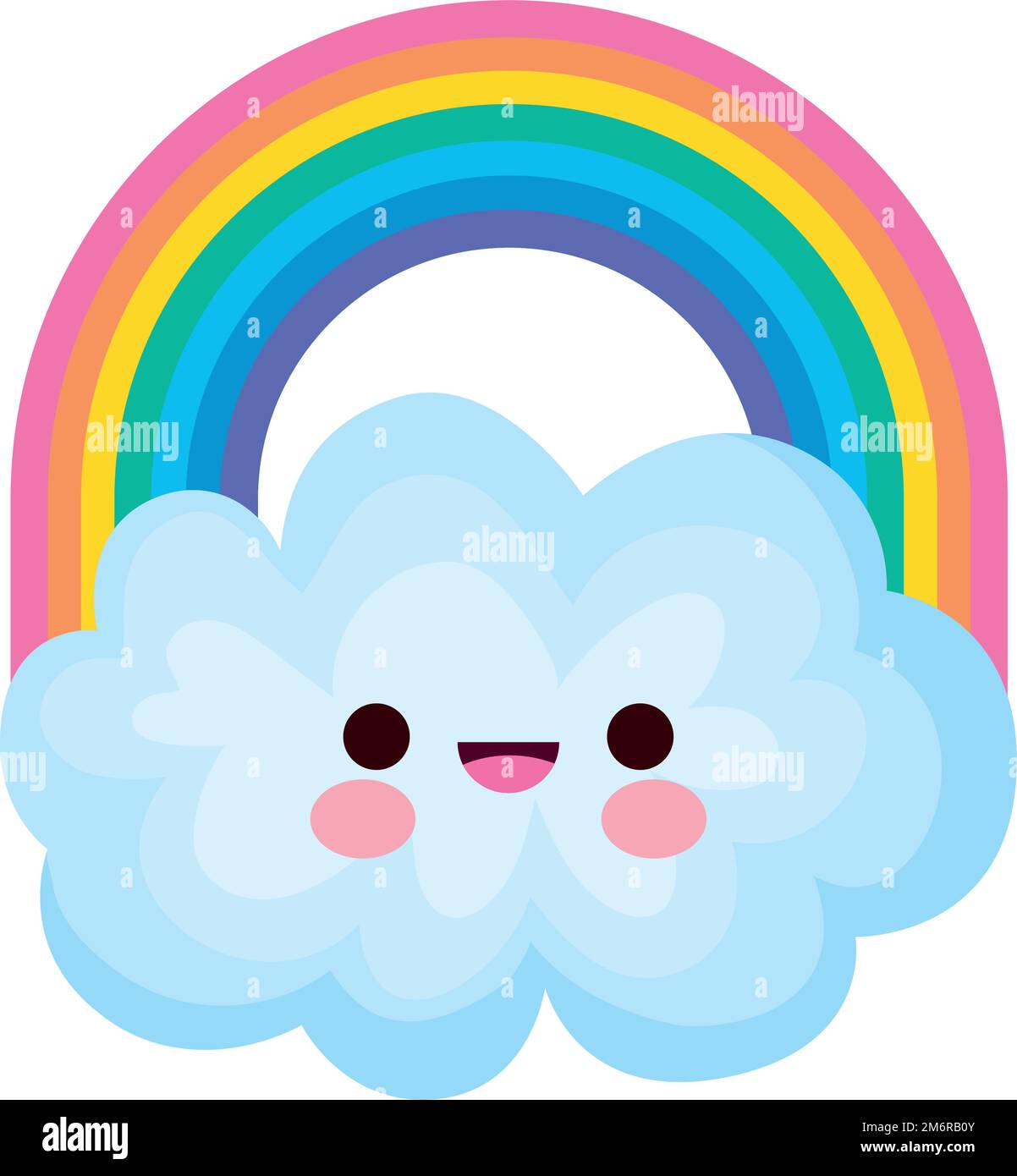 kawaii rainbow design Stock Vector Image & Art - Alamy