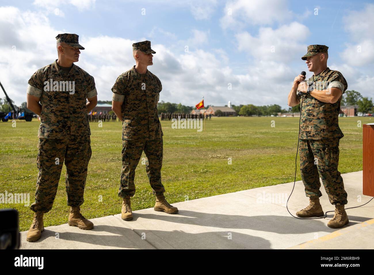 U.S Marine Corps Sgt. Maj. Keith D. Hoge, the outgoing battalion ...