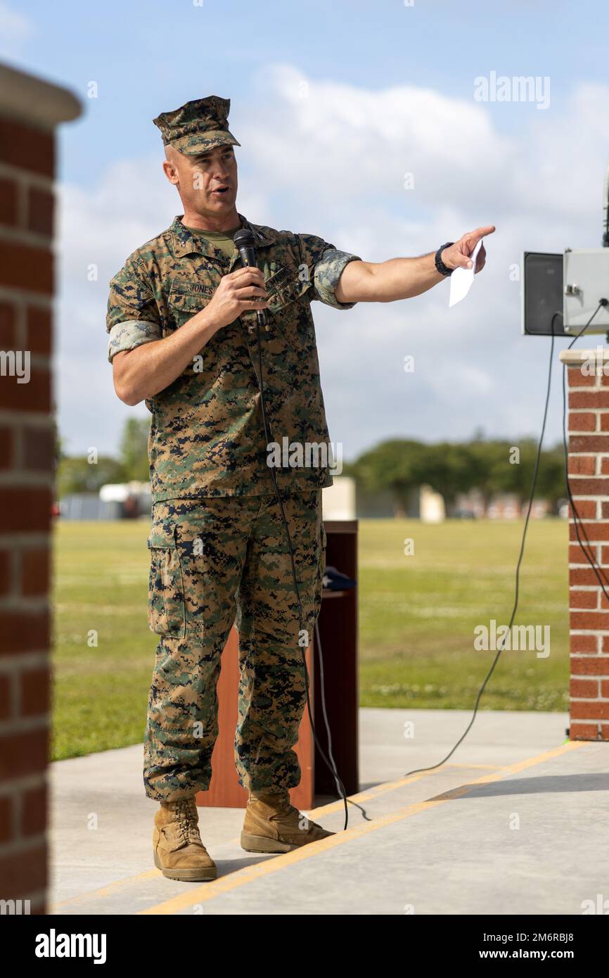 U.S. Marine Corps Col. Kemper A. Jones, the commanding officer of ...