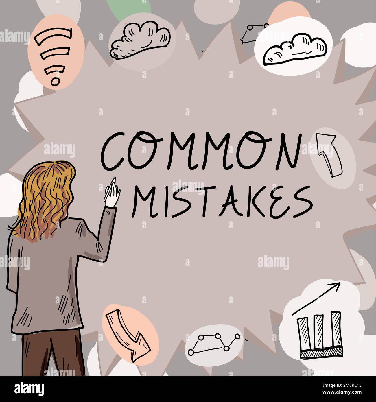 Handwriting text Common Mistakes. Concept meaning actions that are ... Handwriting text Common Mistakes. Concept meaning actions that are ...