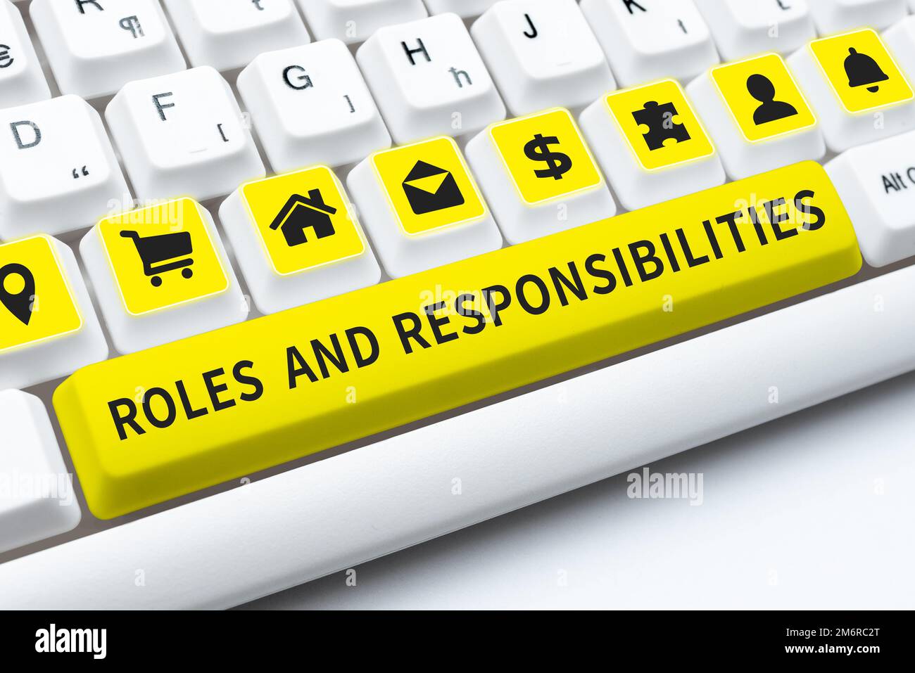 Conceptual caption Roles And Responsibilities. Word for Business ...