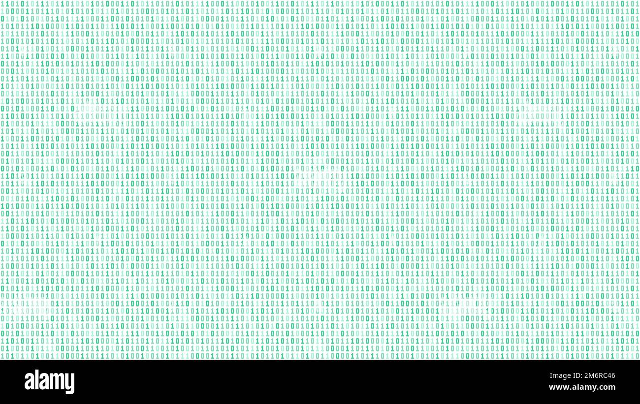 Abstract Technology Background Binary Code Stream Seamless Vector Pattern Computer Code