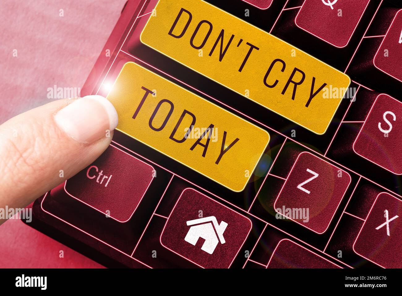 Sign displaying Don'T Cry. Business idea Shed tears typically as an ...
