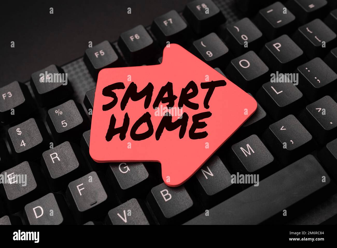 Writing displaying text Smart Home. Business idea automation system ...