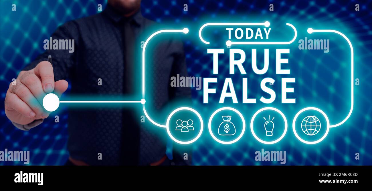 Conceptual caption True False. Concept meaning a test consisting of a ...