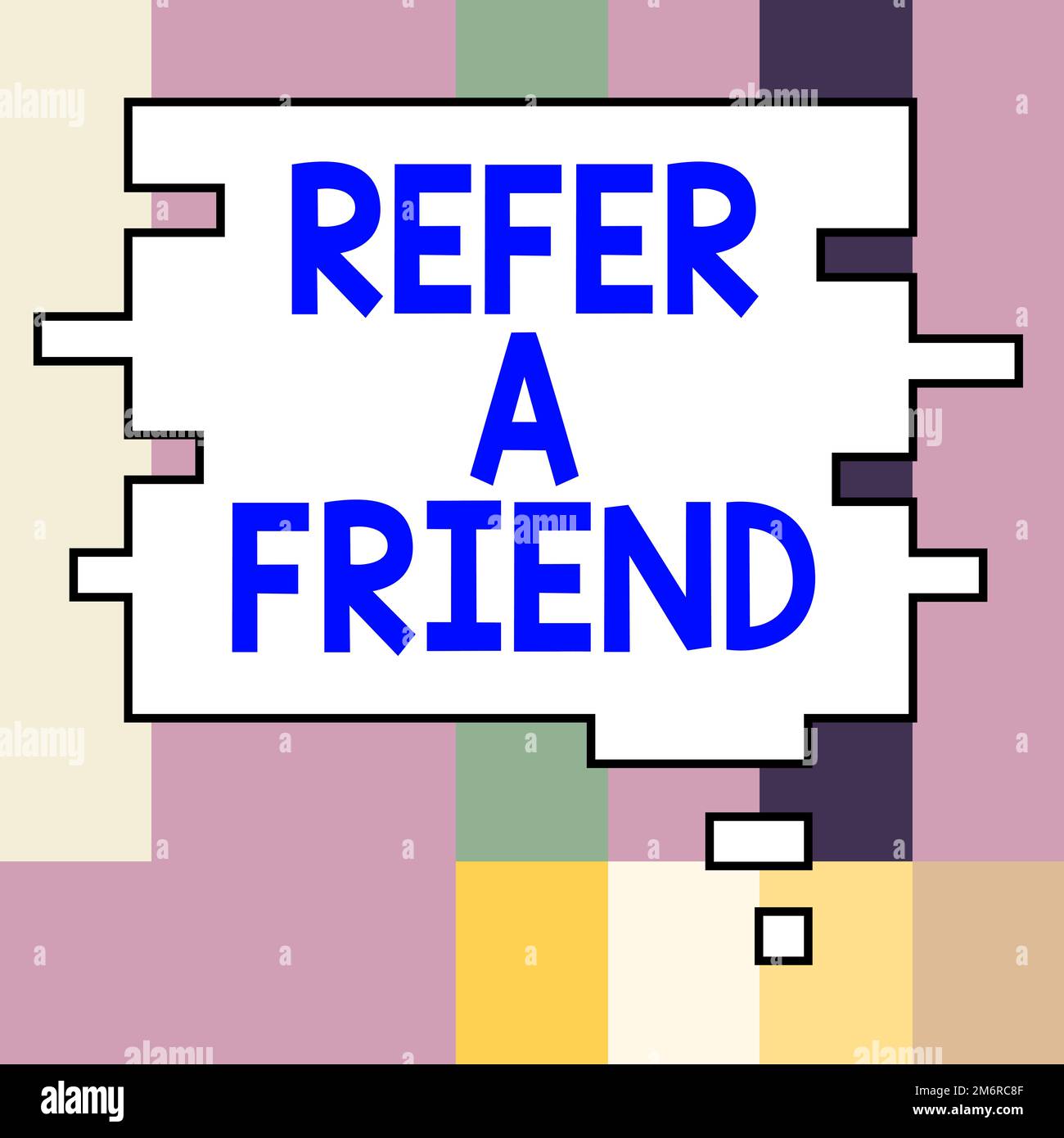 Hand writing sign Refer A Friend. Conceptual photo Recommendation ...