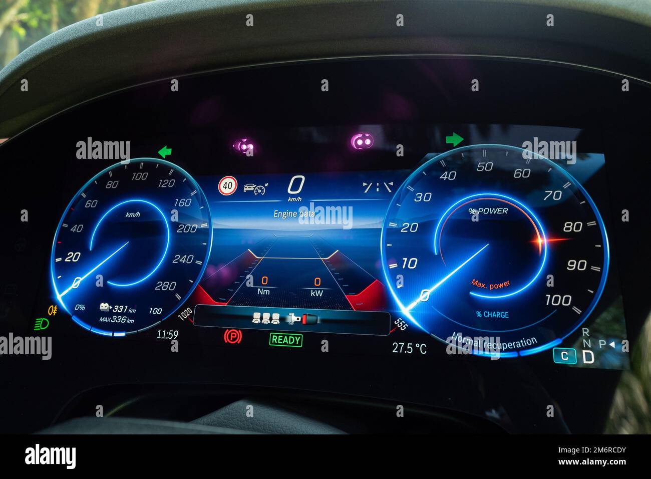 Hong Kong, China Oct 12 , 2022 : Mercedes-AMG EQS 53 2022 Dashboard Oct 12 2022 in Hong Kong ...