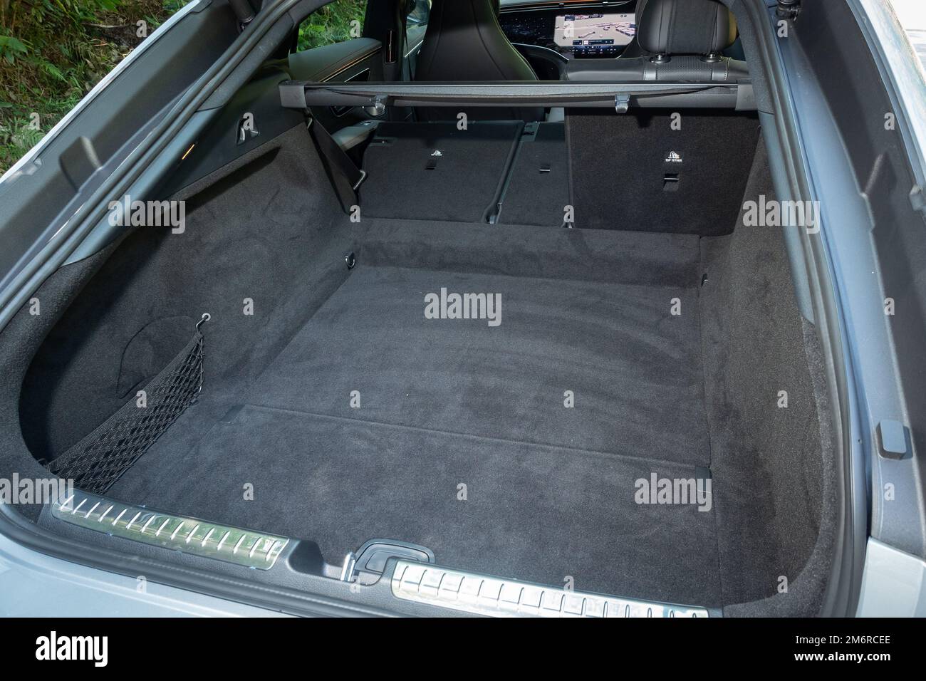 Hong Kong, China Oct 12 , 2022 : Mercedes-AMG EQS 53 2022 Trunk Oct 12 ...