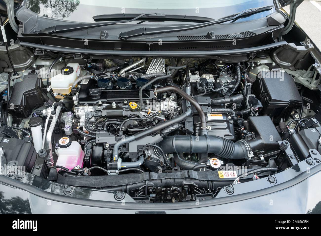 Hong Kong, China Nov 8 , 2022 : Toyota Yaris Cross 2022 Engine Nov 8 ...