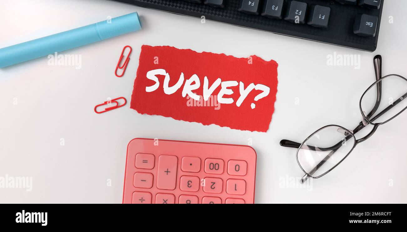 Conceptual caption Survey. Word for research method used for collecting ...