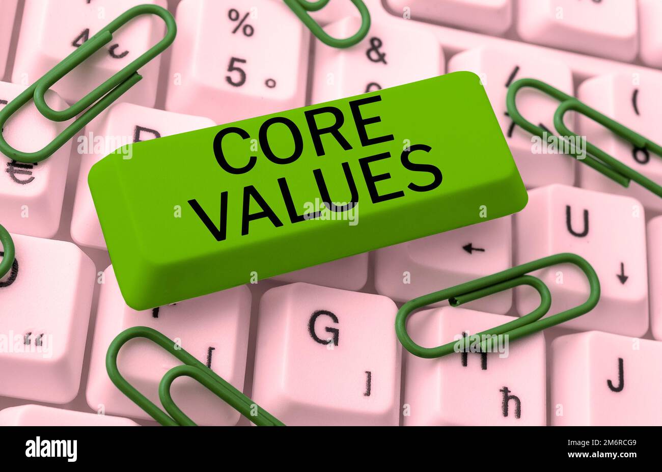 Conceptual caption Core Values. Word for belief person or organization ...