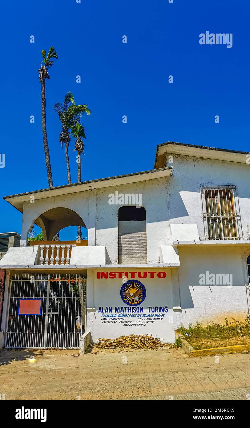 Colorful streets cars high traffic stores people buildings and trade in ...