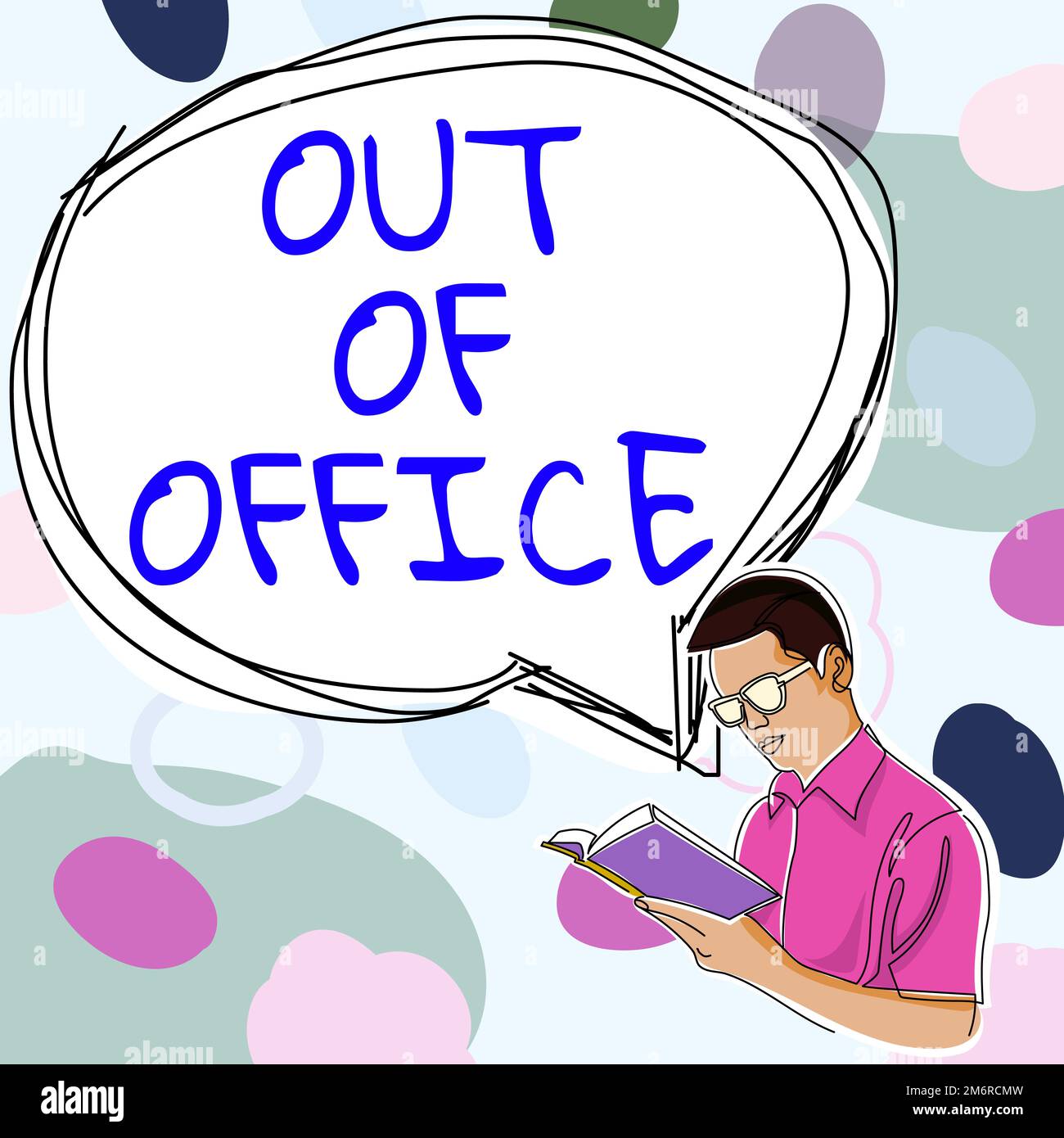 Handwriting text Out Of Office. Internet Concept Outside the job Nobody ...