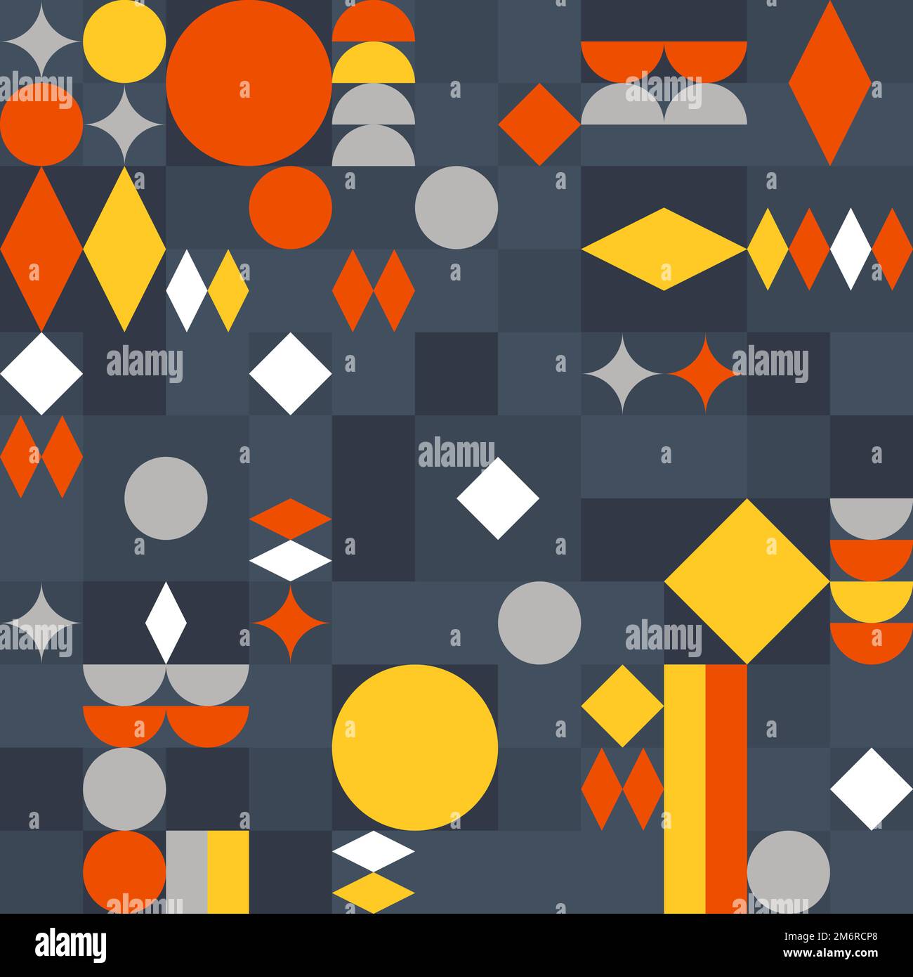Geometric patchwork pattern. Seamless abstract shapes texture. Vector ...