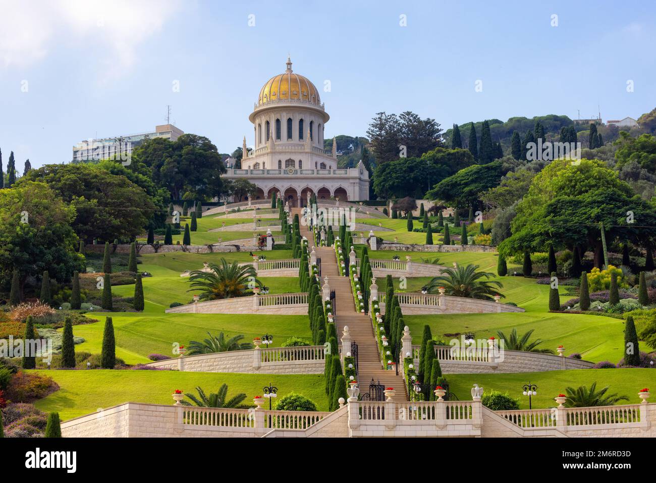Bahai Gardens in Haifa, Israel. Tourist Attraction Stock Photo - Alamy
