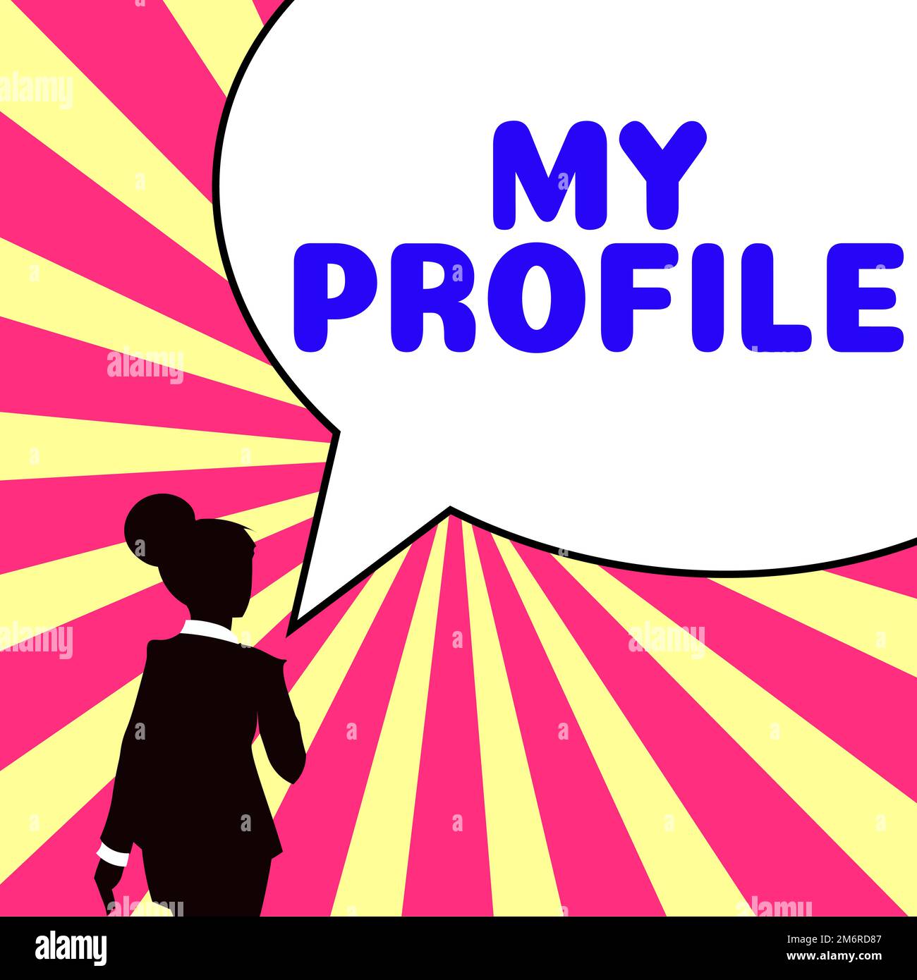 Writing displaying text My Profile. Conceptual photo record of your ...