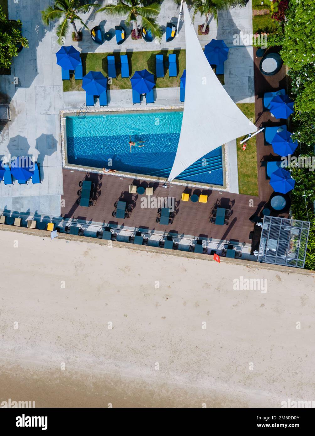 Birds eye view luxury resort hi-res stock photography and images - Alamy