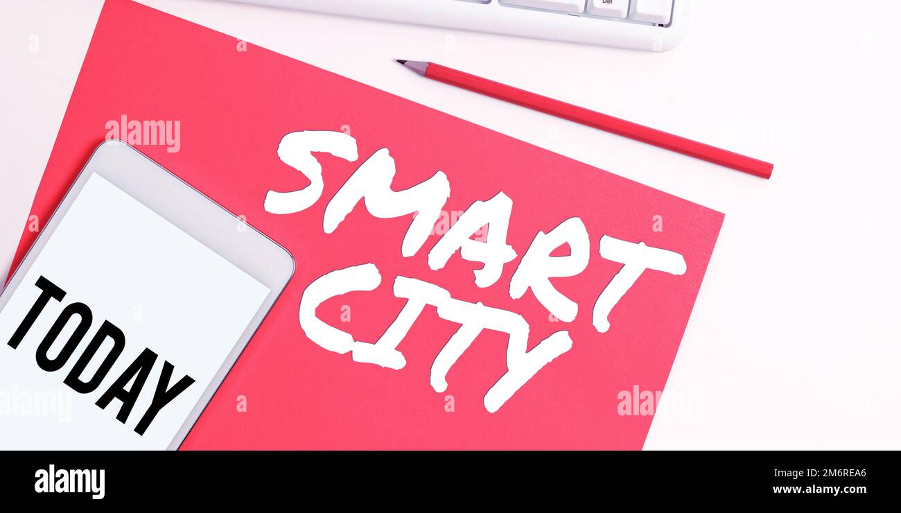 Inspiration showing sign Smart City. Word Written on urban area that ...