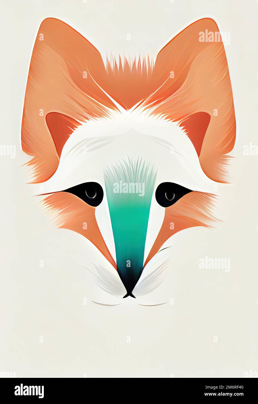 Fox flat logo hi-res stock photography and images - Alamy