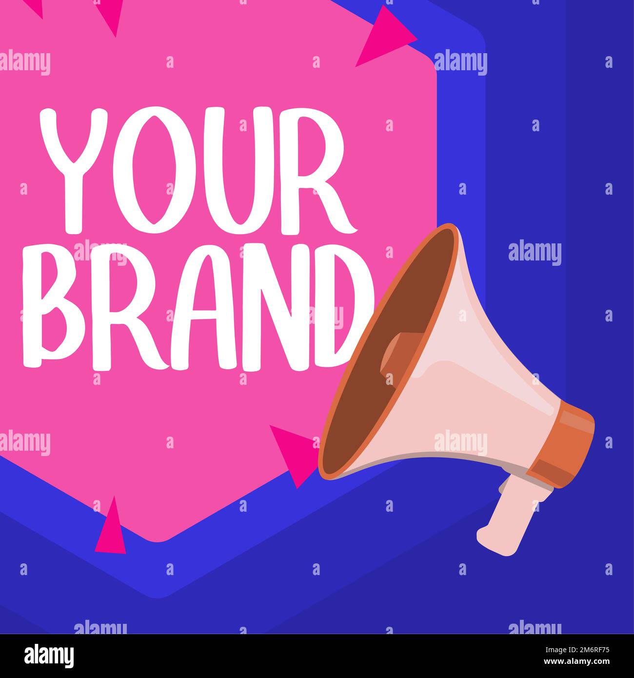 Hand writing sign Your Brand. Word for A name of any kind that is ...