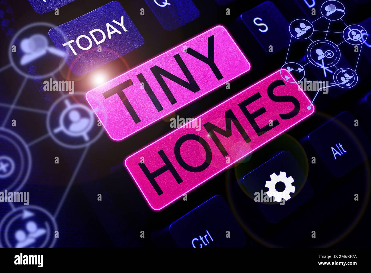 Inspiration showing sign Tiny Homes. Business overview houses contain ...