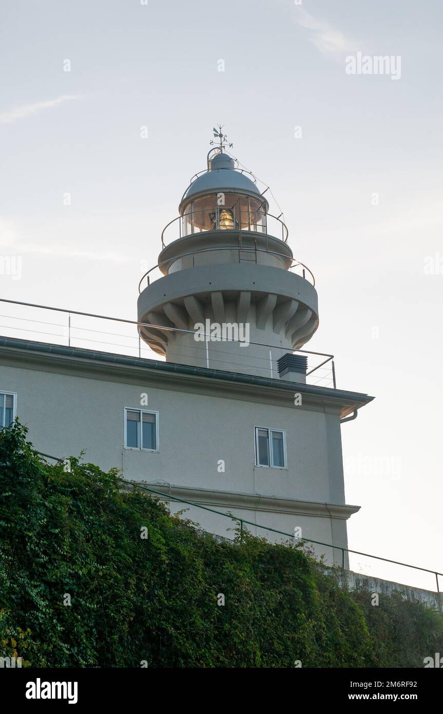 monte Igueldo is a lighthouse in san sebastian donostia euskadi spain ...