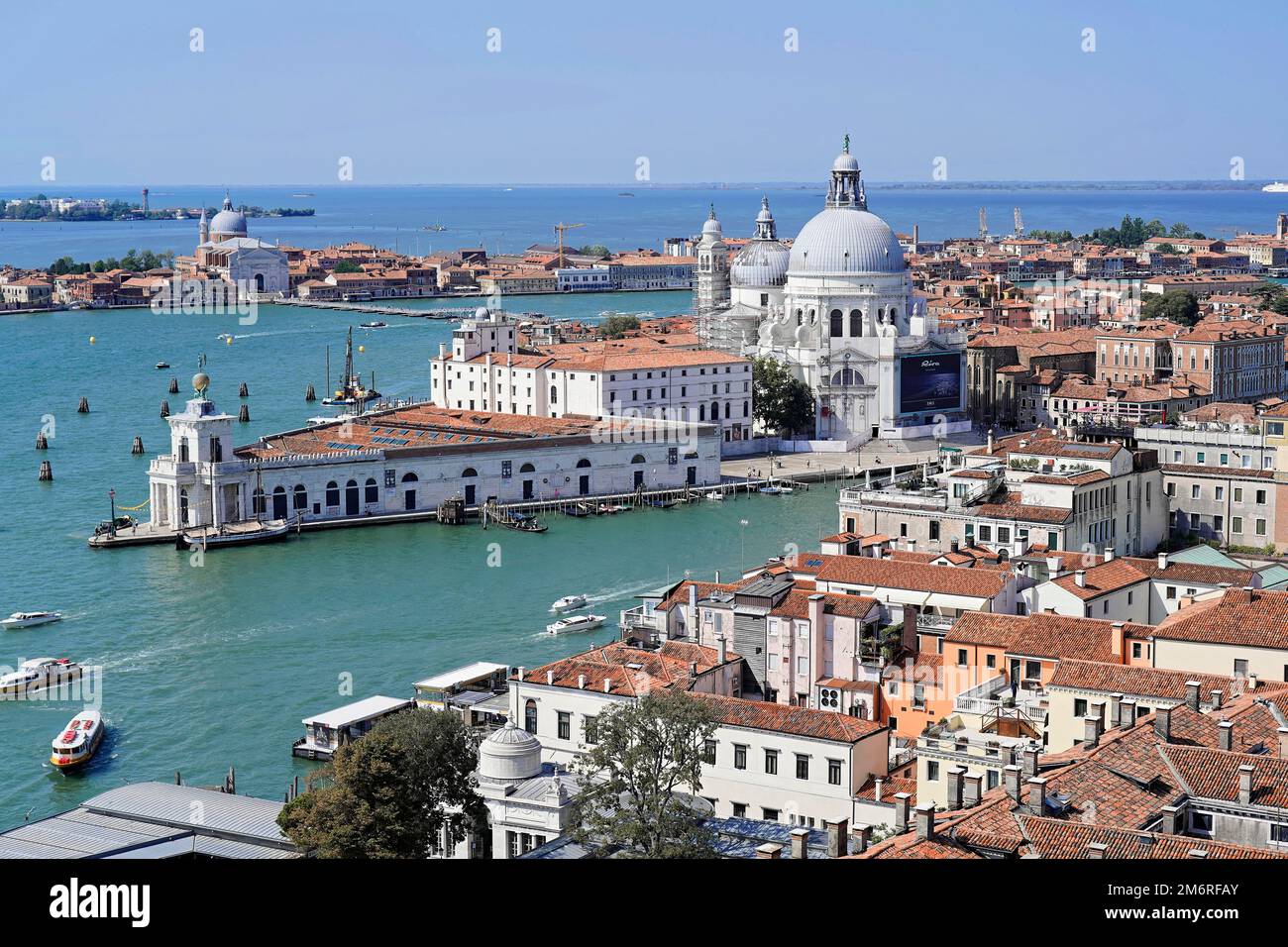 Basilica di Santa Maria della Salute, view from the Campanile di San ...