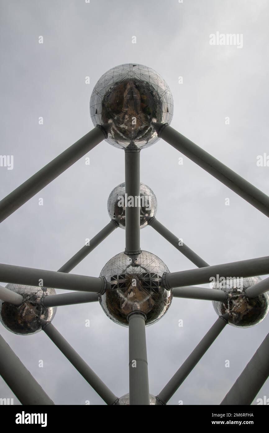 The Atomium is a landmark building in Brussels, Belgium Stock Photo - Alamy