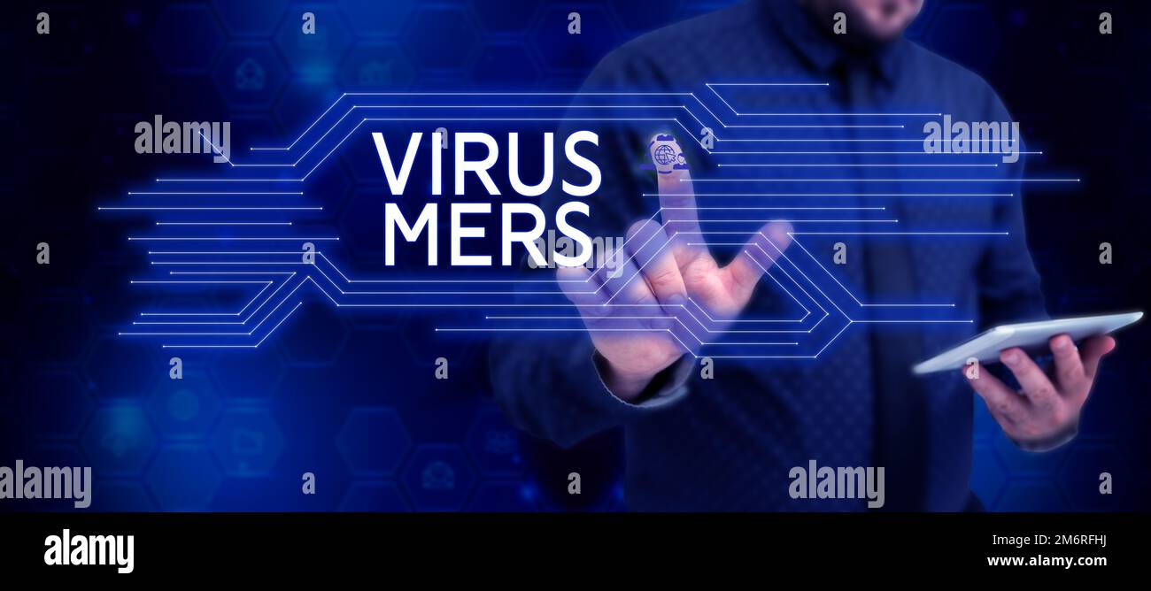 Handwriting text Virus Mers. Business idea viral respiratory illness ...