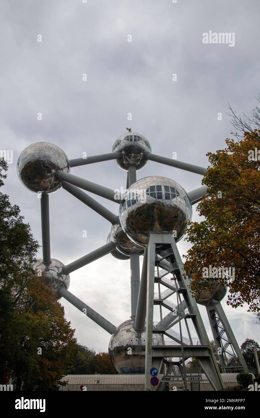 The Atomium is a landmark building in Brussels, Belgium Stock Photo - Alamy