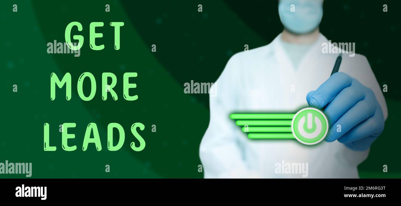 Text showing inspiration Get More Leads. Conceptual photo Inbound ...