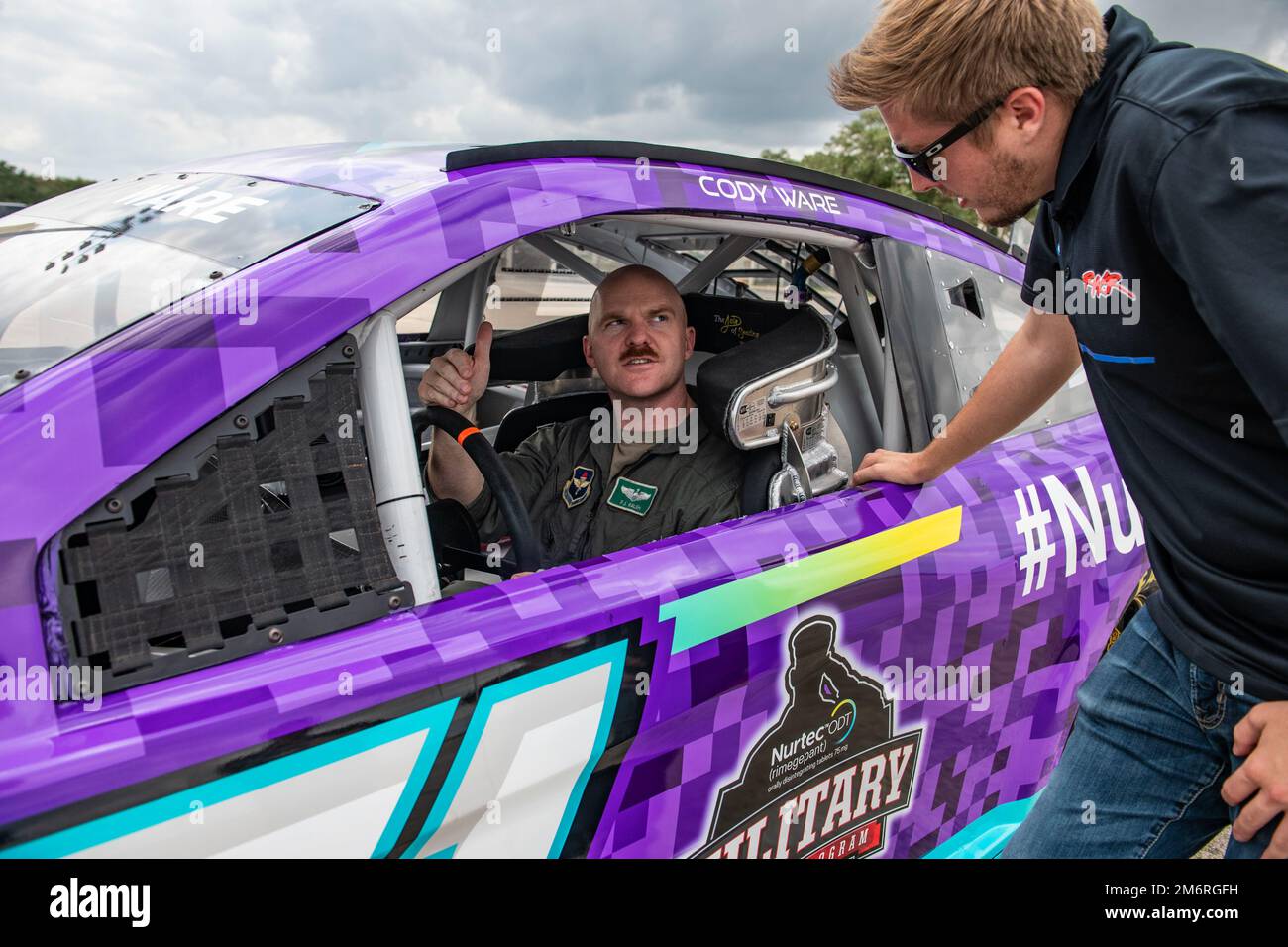 Garrett Smithley, driver for Rick Ware Racing’s NASCAR Cup Series ...