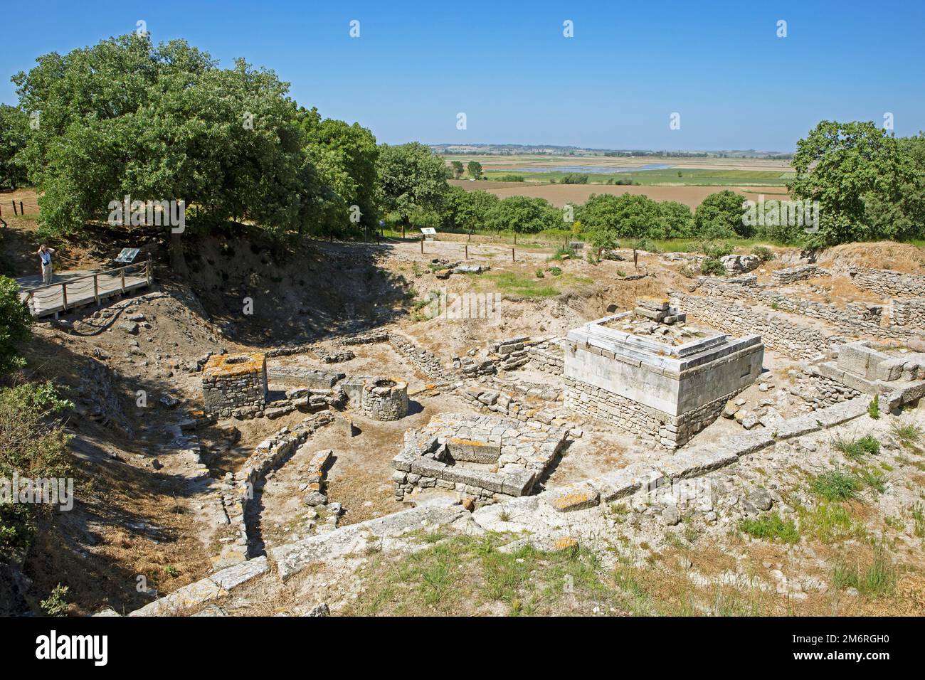 The Altar Square in the Ancient Site of Troy, Troy, Truva, Canakkale ...