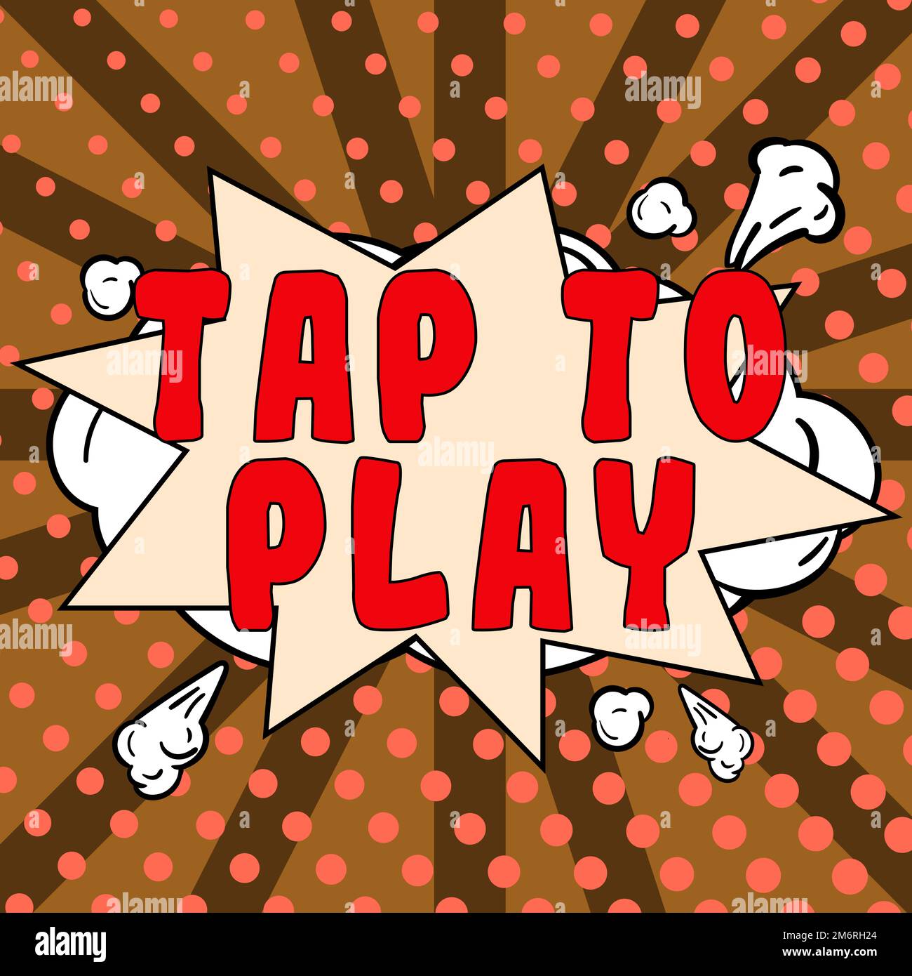 Inspiration showing sign Tap To Play. Internet Concept Touch the screen ...