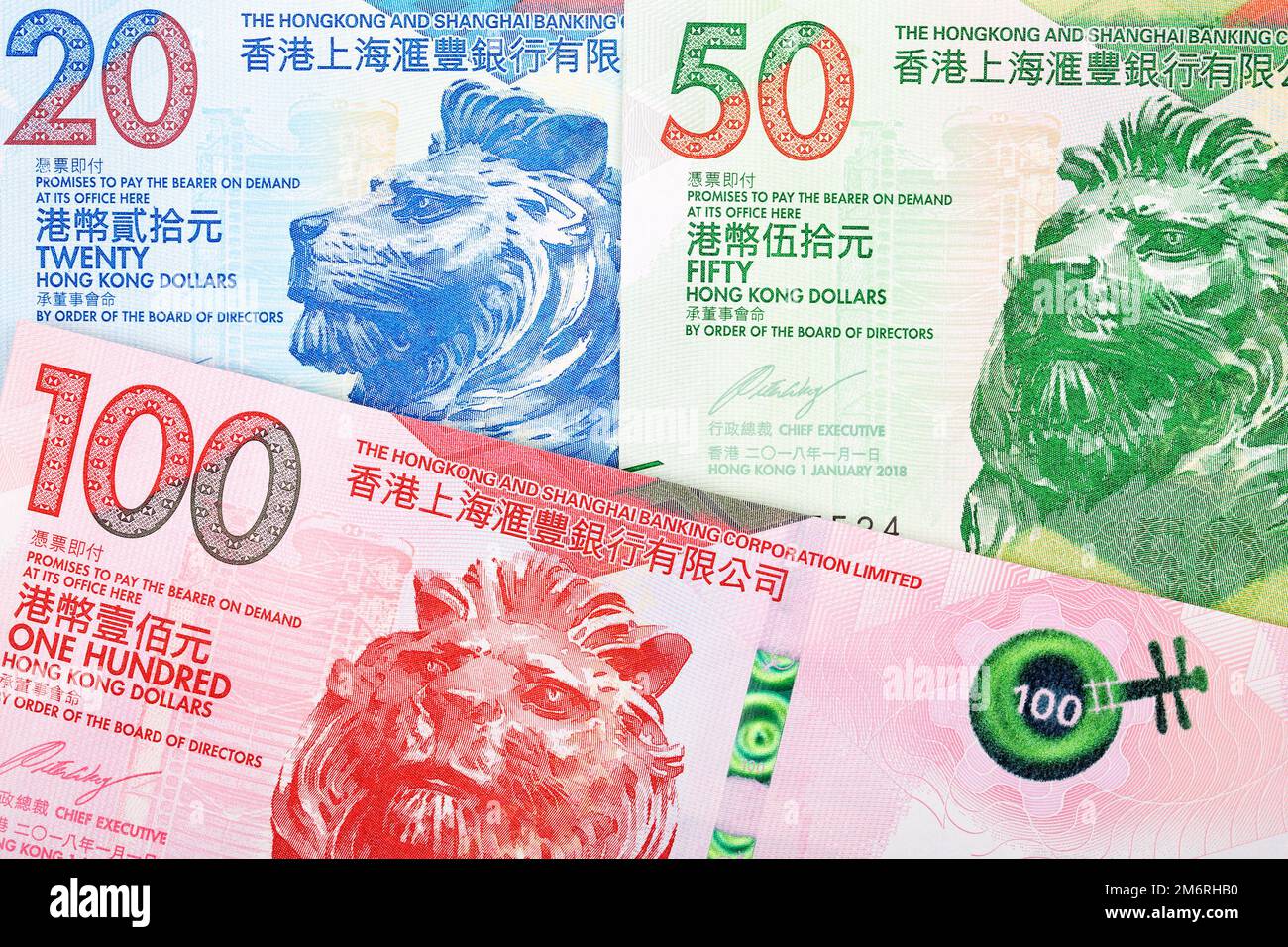 Hong Kong dollar a business background Stock Photo - Alamy