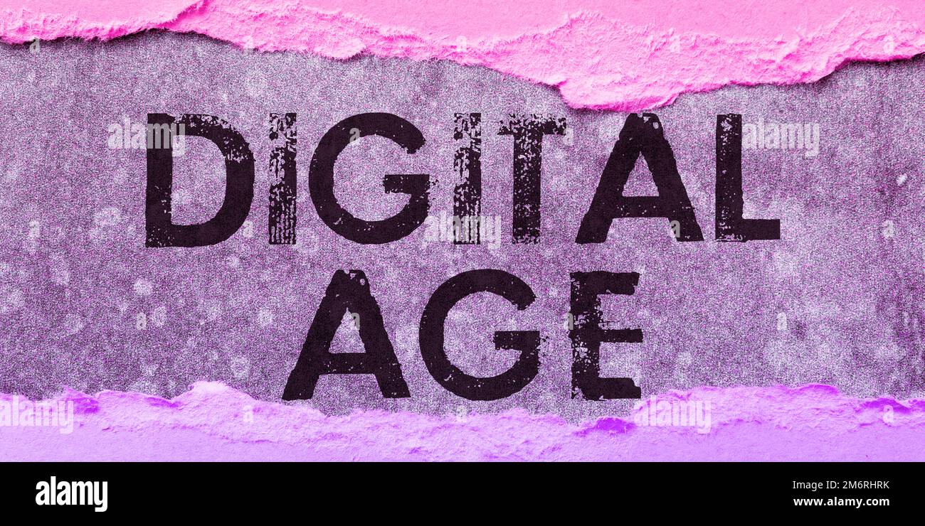 Conceptual display Digital Age. Business approach introduction of the ...
