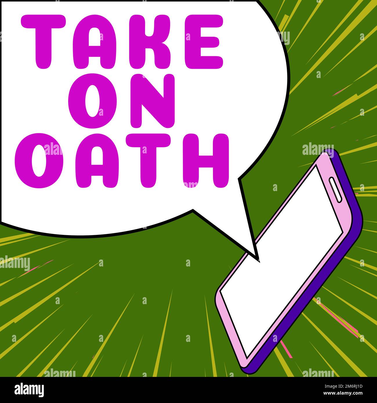 Hand writing sign Take On Oath. Business overview A solemn appeal to a ...