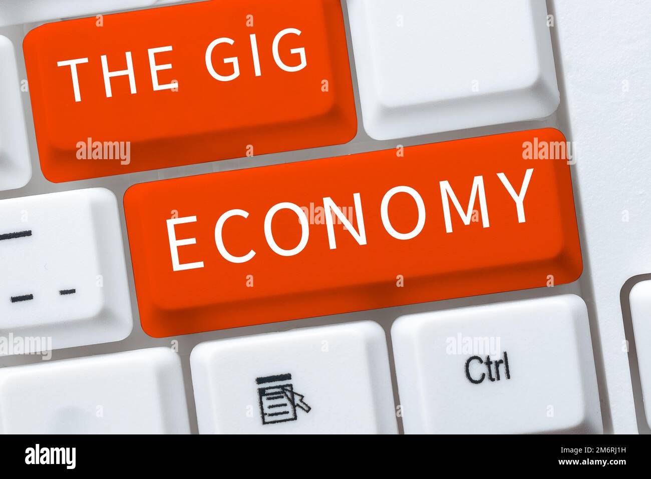 Sign displaying The Gig Economy. Word Written on Market of Short-term ...