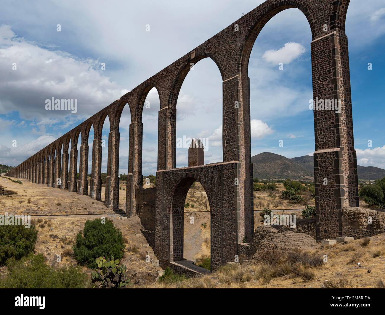 Unesco site, Aqueduct of Padre Tembleque, Mexico state, Mexico Stock ...