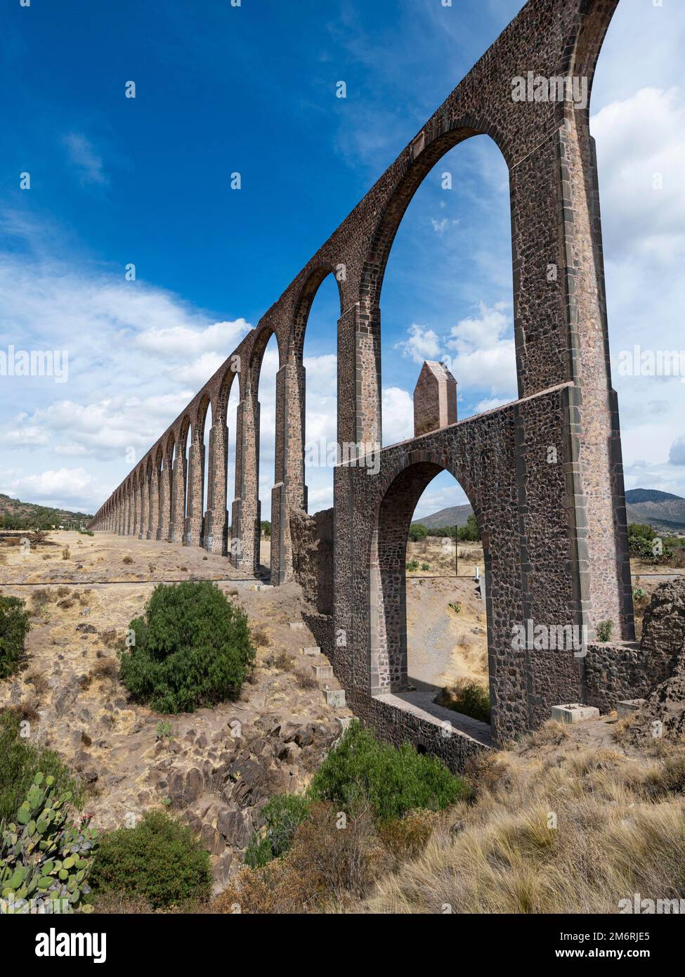 Unesco site, Aqueduct of Padre Tembleque, Mexico state, Mexico Stock ...